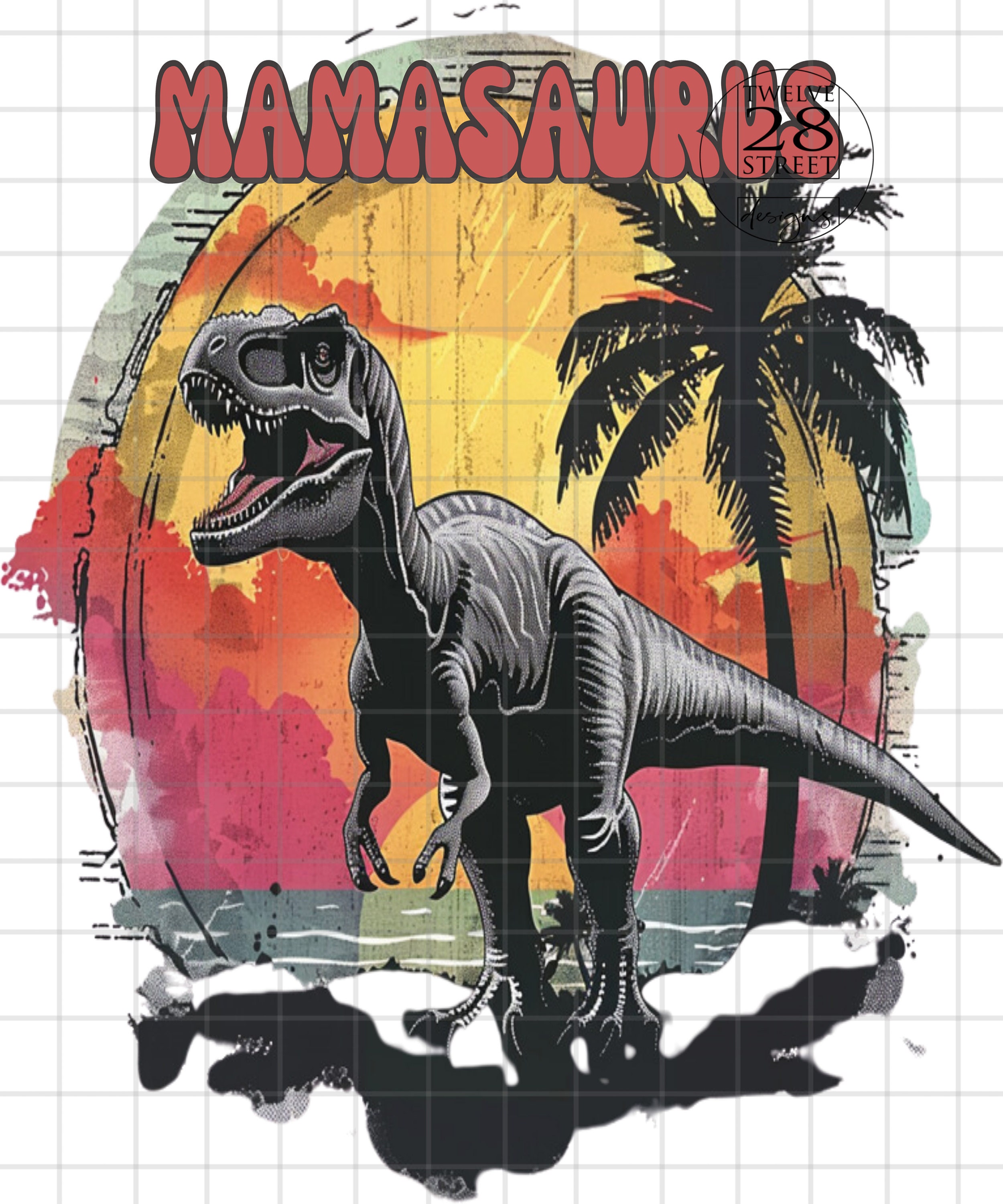 Mamasaurus Png, Funny Retro Png, Instant Download, Png Design Fishing ...