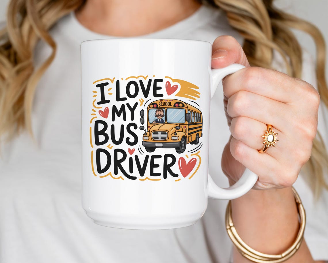 I Love My Bus Driver PNG, School Bus Clipart (digital Download) - Etsy