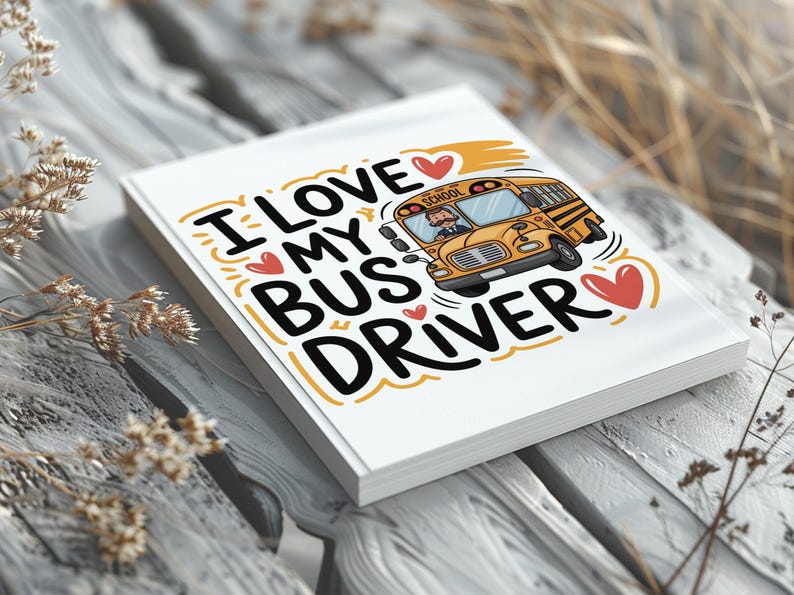 I Love My Bus Driver PNG, School Bus Clipart (digital Download) - Etsy