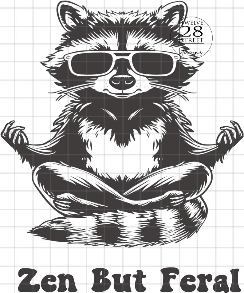 Zen Raccoon PNG, Funny Sarcastic Design (digital Download) - Etsy Australia