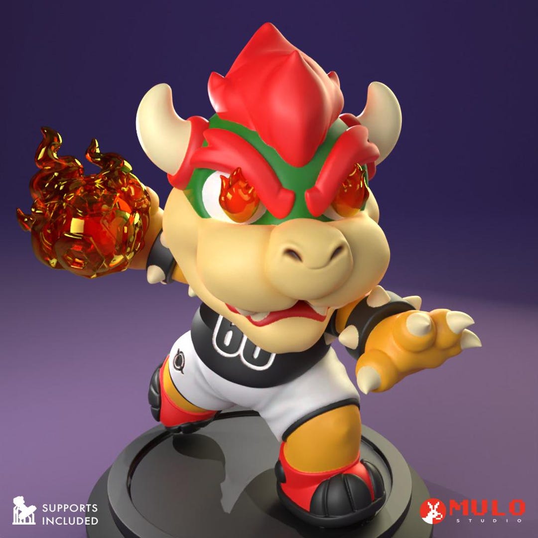 Chibi Bowser Striker - Etsy