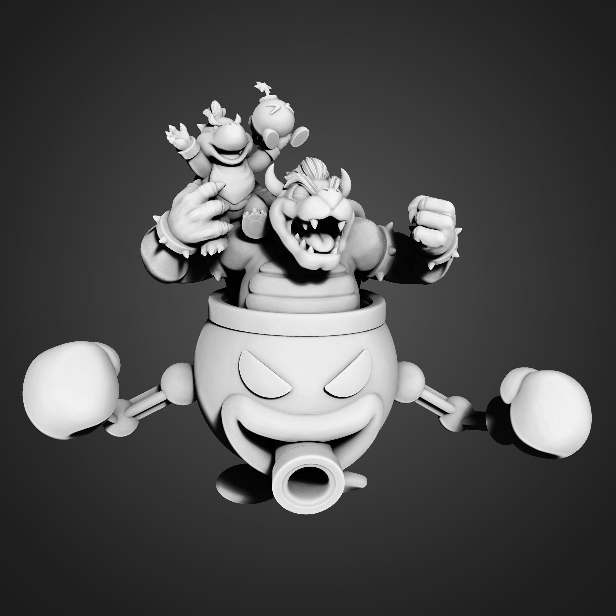 Bowser in Koopa Clown Car - Etsy