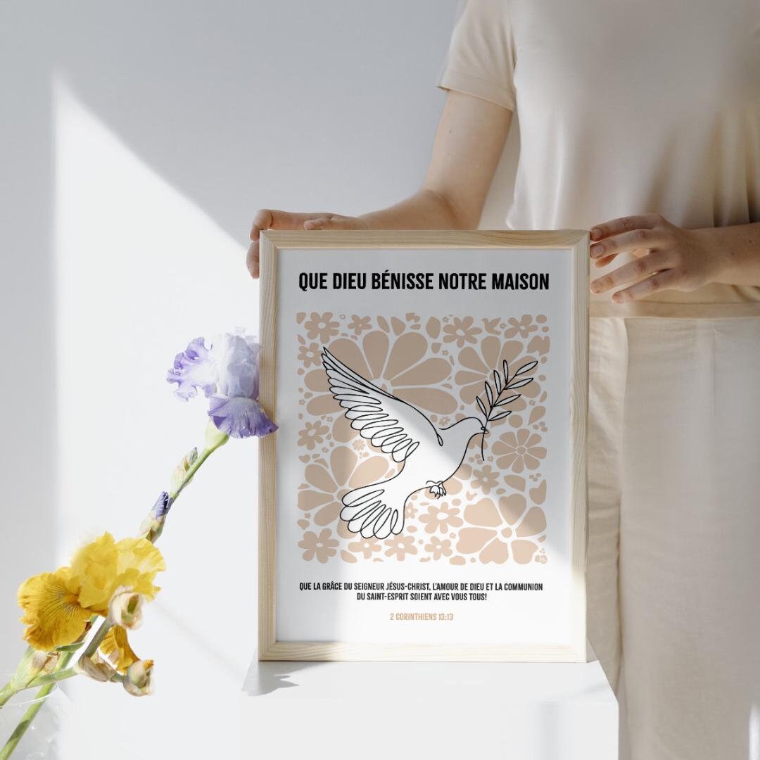 A4 Size Poster to Print for Home the Holy Spirit in Our Home With Bible ...