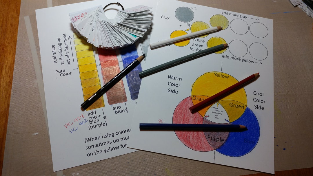 Color Theory 101 Made Easy With Pencils - Etsy
