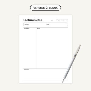 Cornell Notes Printable Cornell Notes Template Cornell Method Cornell ...