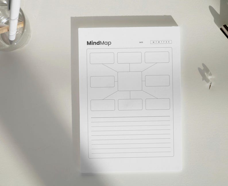 Mind Map Template Mind Mapping Template Printable Planner Mind Map ...