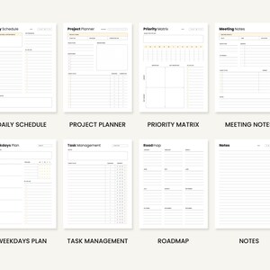 Planner Work Planner Productivity Planner 2025 New Year Resolution ...