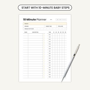 Planner ADHD Planner Focus Planner Pomodoro Planner Student Planner ...