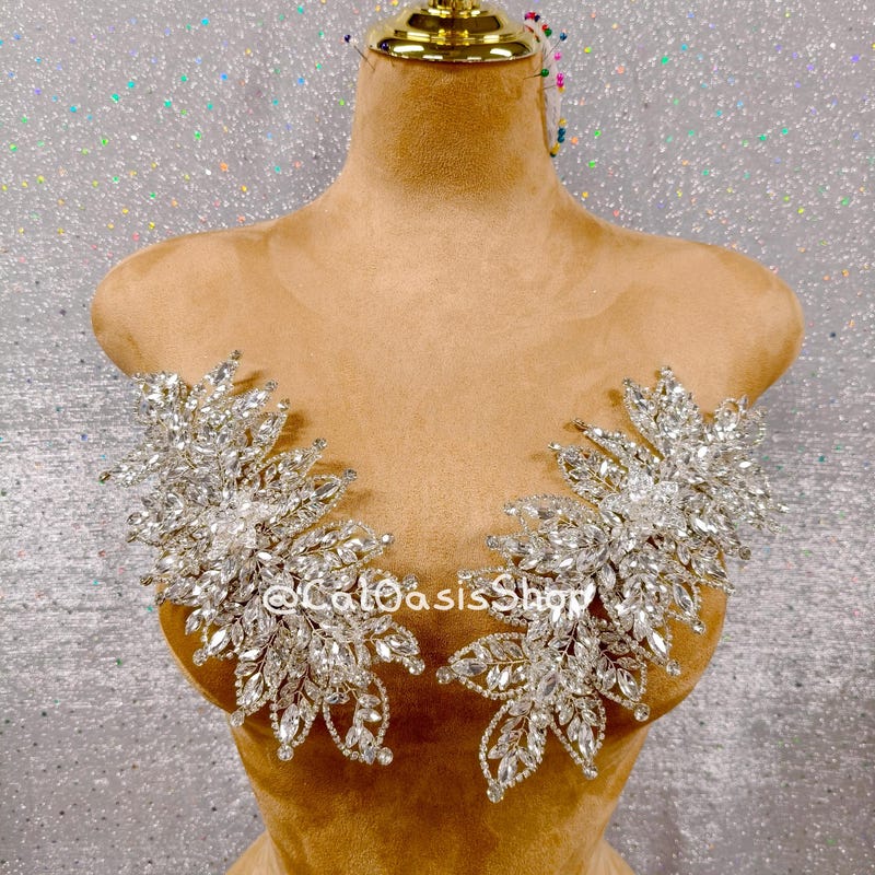 Flower Crystal Appliques - Etsy