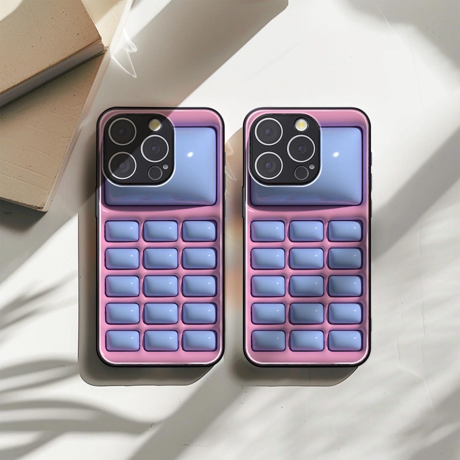 3D Art Calculator Phone Cases for iPhone 15 14 13 12 11 Pro Max X XR 8 ...