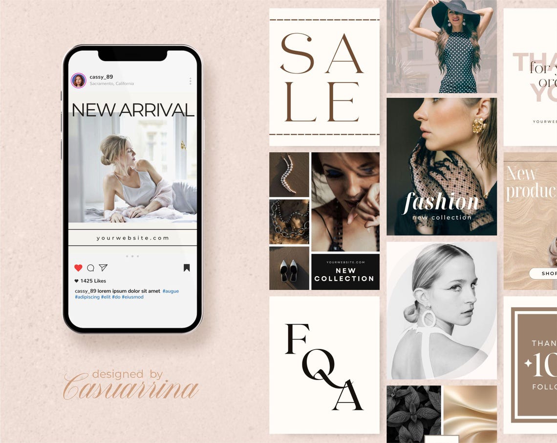 Canva Instagram Template, Social Media Template Canva, Instagram Post Template, Etsy Instagram ...
