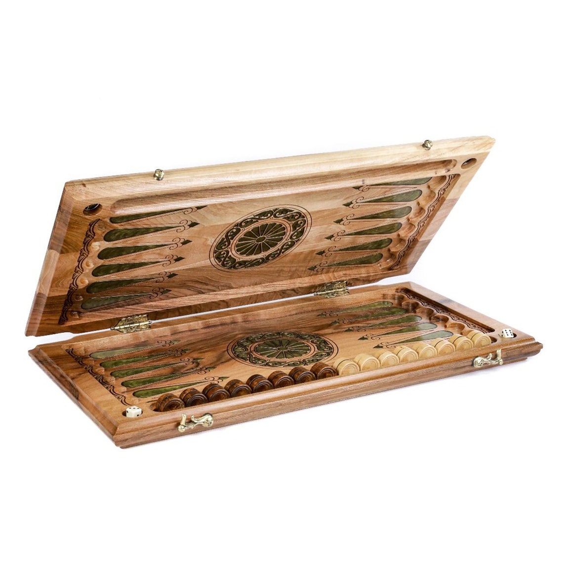 Epoxy Trees Two-sided Backgammon Set / Wooden Backgammon Board ...