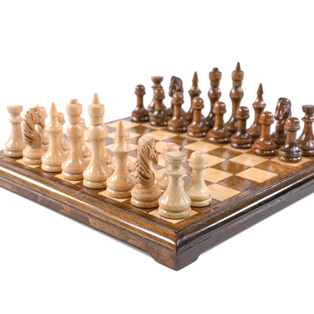 Square Chess Board, Wooden Chess Set / Personalized Gift / HANDMADE - Etsy