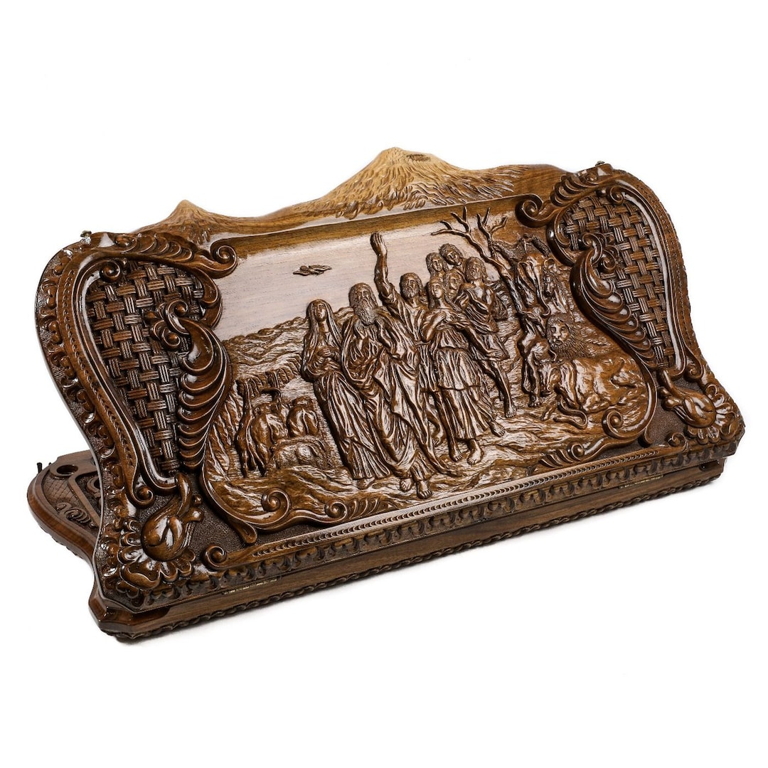 Wooden Luxurious Backgammon Set "noah" / Hand Carved Backgammon Board ...