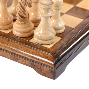 Square Chess Board, Wooden Chess Set / Personalized Gift / HANDMADE - Etsy