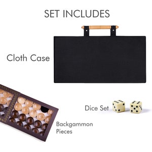 Epoxy Trees Two-sided Backgammon Set / Wooden Backgammon Board ...