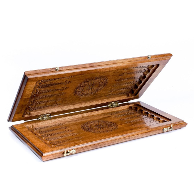 Handmade Wooden Backgammon Set: World Map Design - Etsy