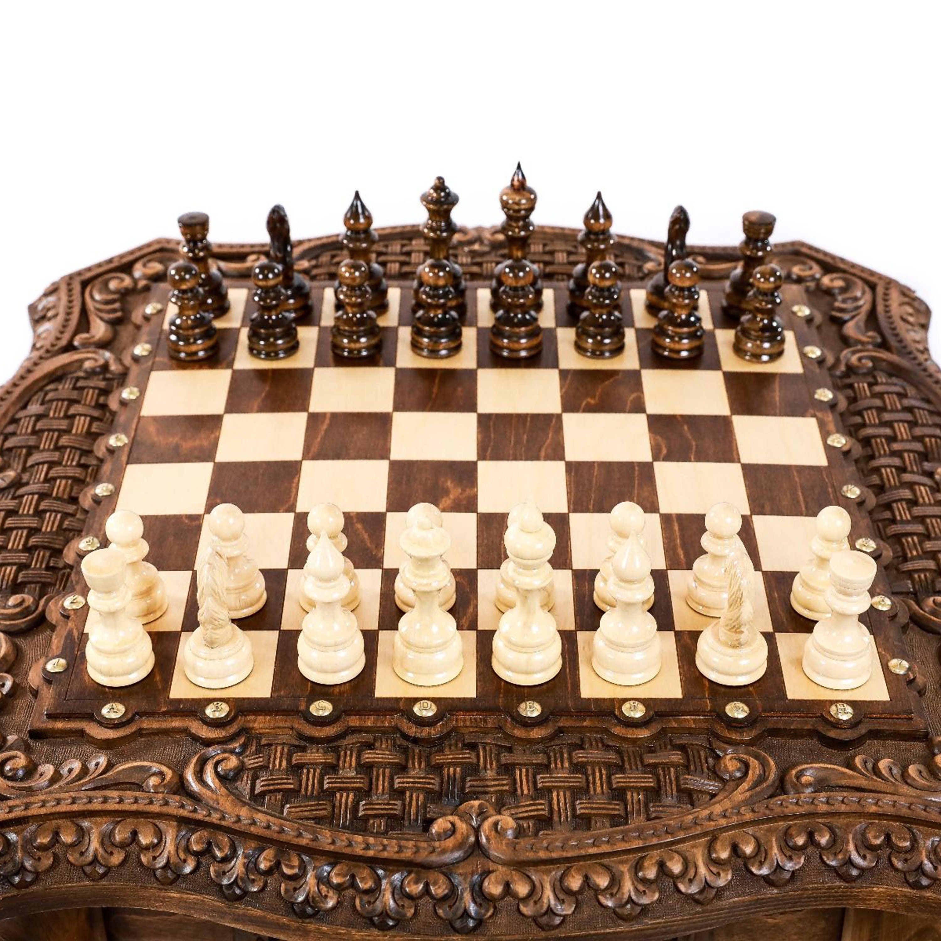 Luxurious Wooden Chess Table, Handmade Chess Table - Etsy