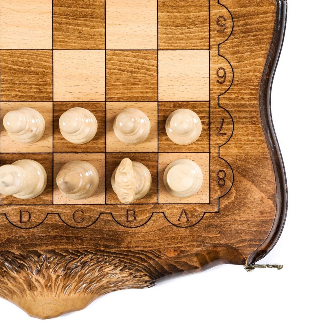 Handmade Wooden Chess Set, Personalized Handcrafted Gift - Etsy