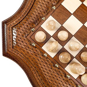 Classic Wooden Chess Table / HANDMADE - Etsy