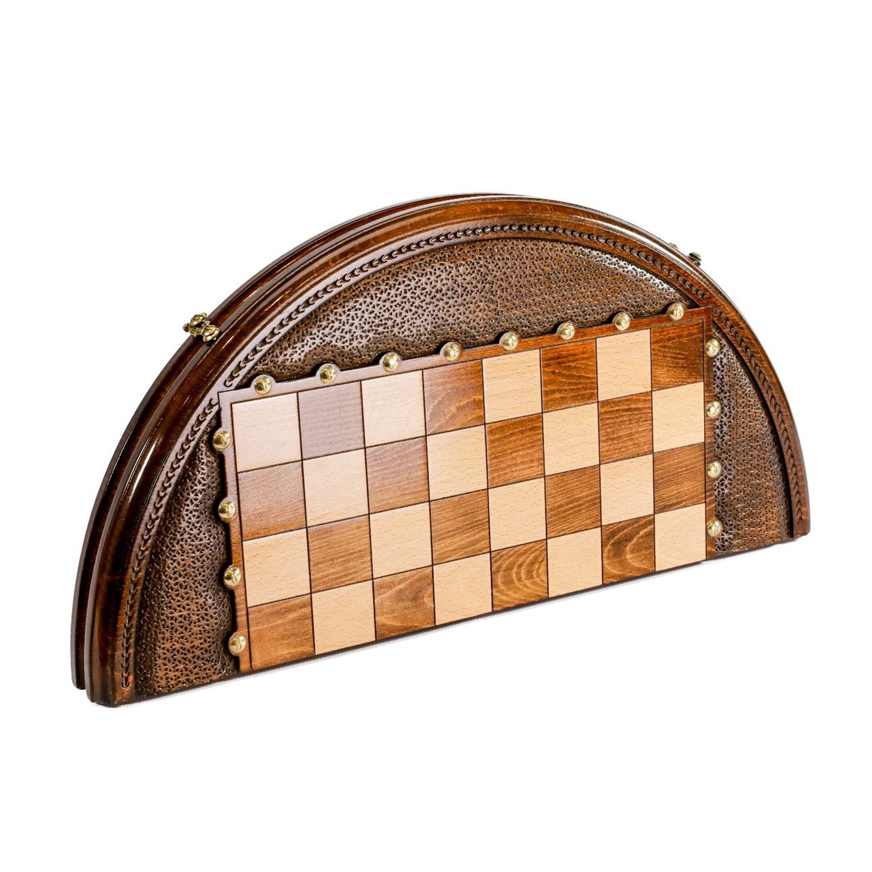 Handmade Wooden Circle Chess Set, Personalized Birthday Gift - Etsy