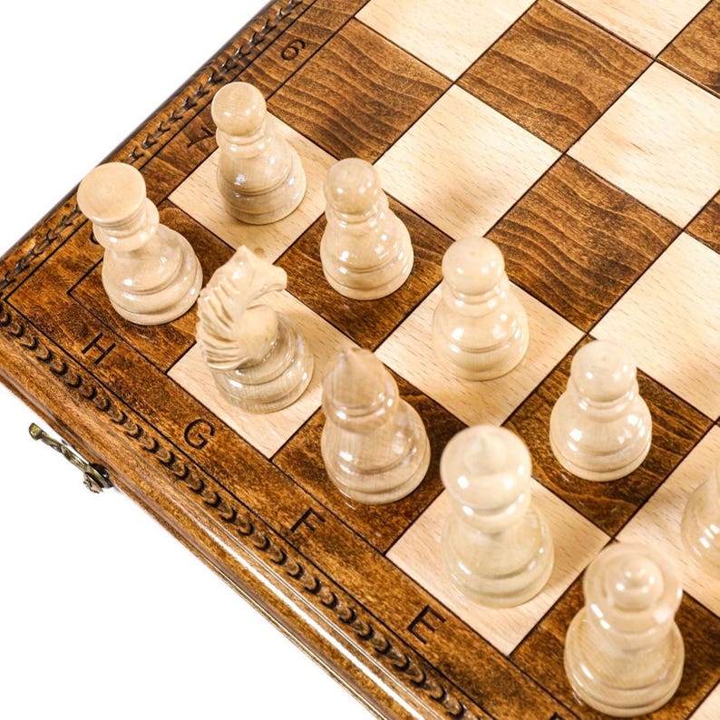 Classic Chess Set - 20 Inches / PERSONALIZED - Etsy