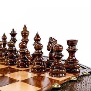 Handmade Wooden Circle Chess Set, Personalized Birthday Gift - Etsy