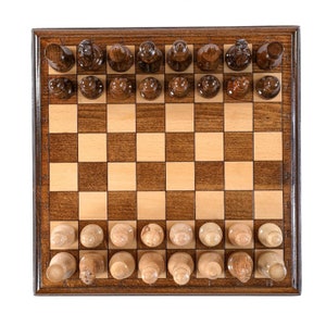 Square Chess Board, Wooden Chess Set / Personalized Gift / HANDMADE - Etsy