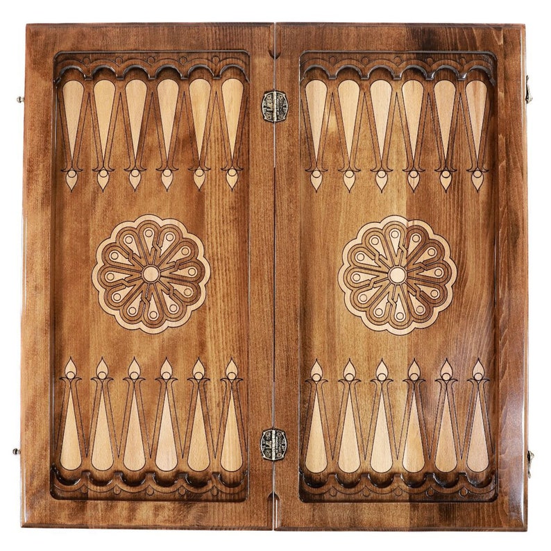 Classic Wooden Backgammon Table / Table-backgammon Eternity / HANDMADE - Etsy