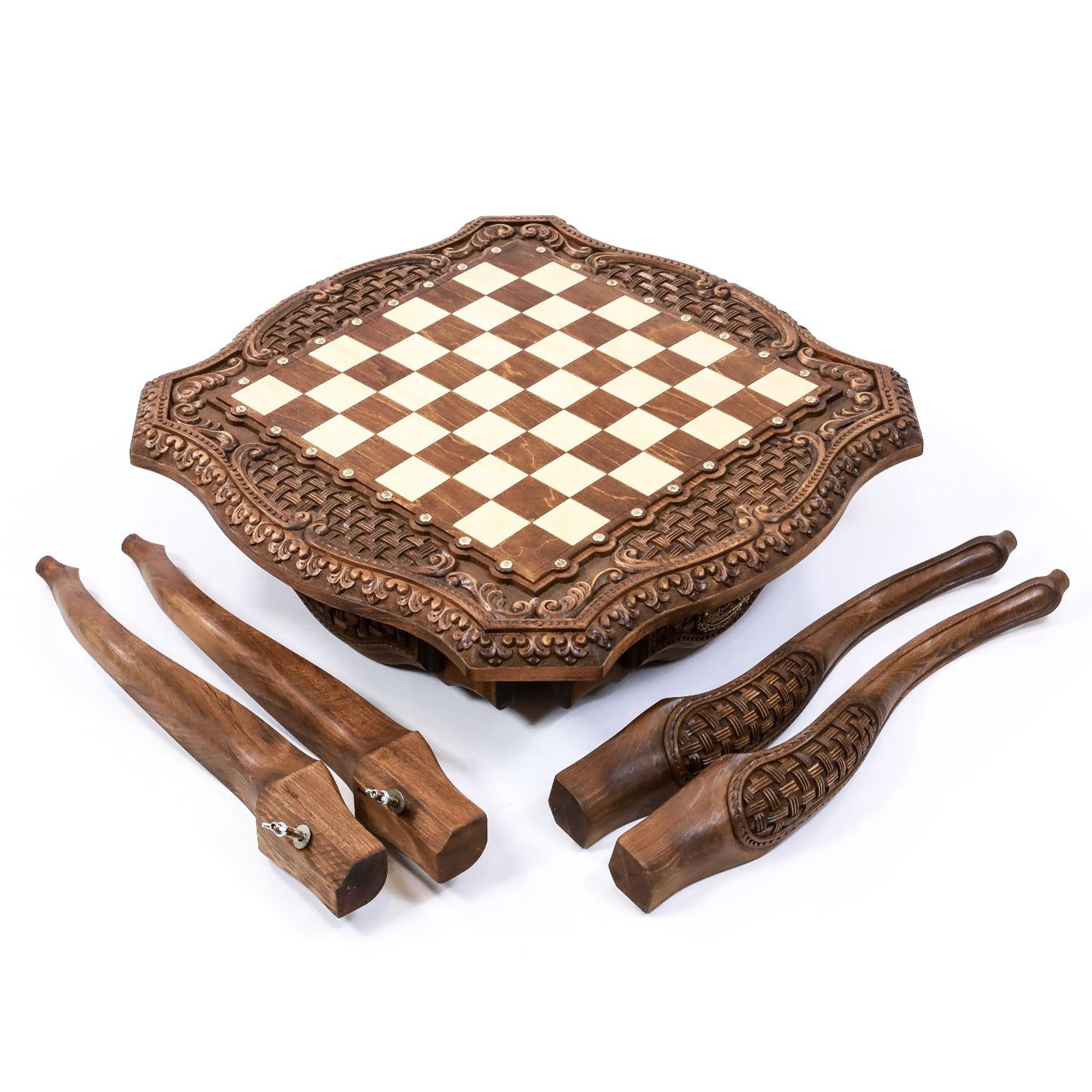 Luxurious Wooden Chess Table, Handmade Chess Table - Etsy