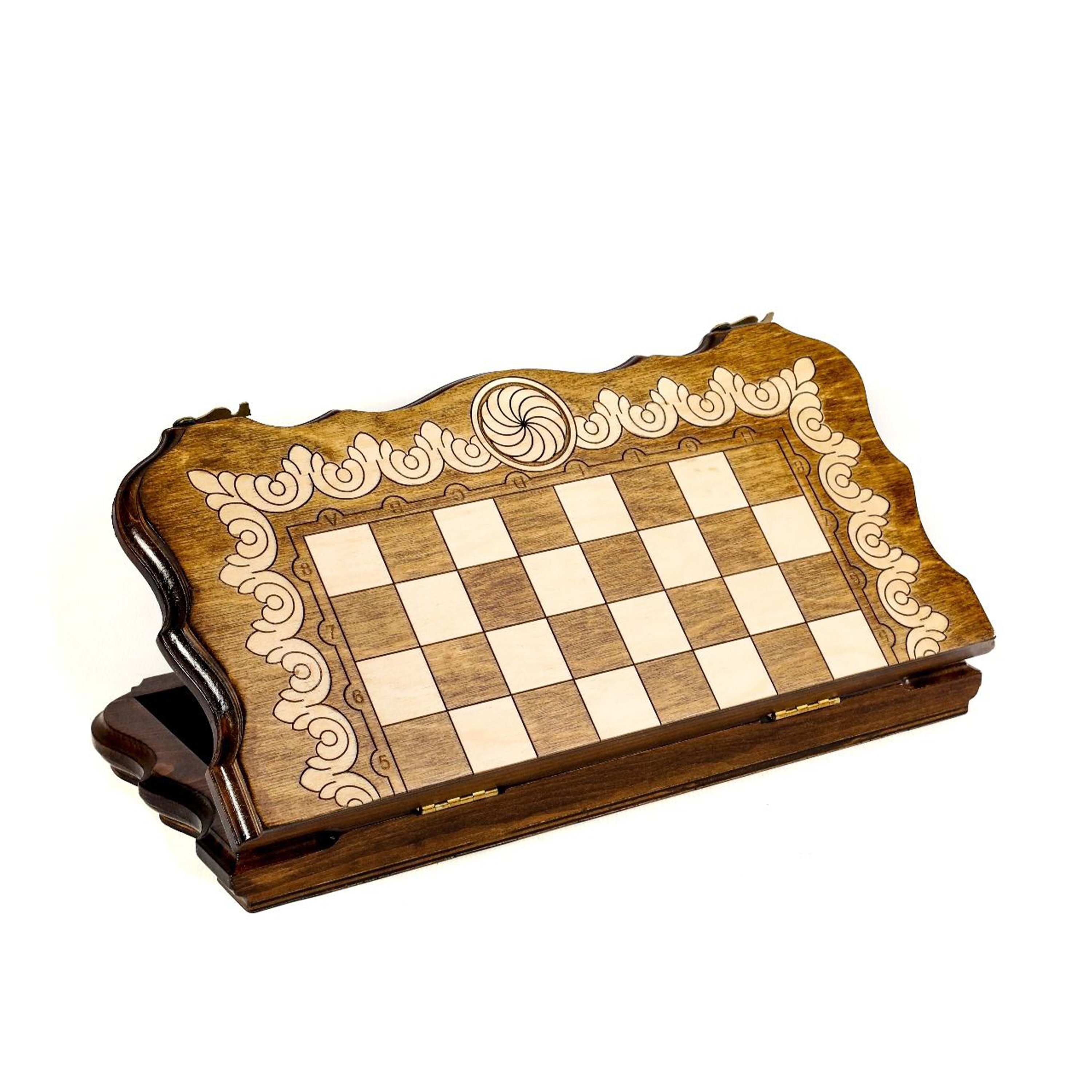 CHESS SET - Ornamental Classic With Eternity Sign, Wooden Chess Board ...
