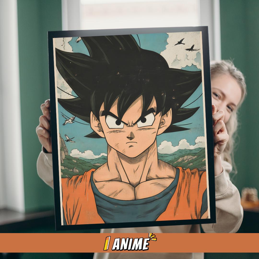 Set of 6 Printable Digital Art Posters - Goku and Vegeta Collection ...