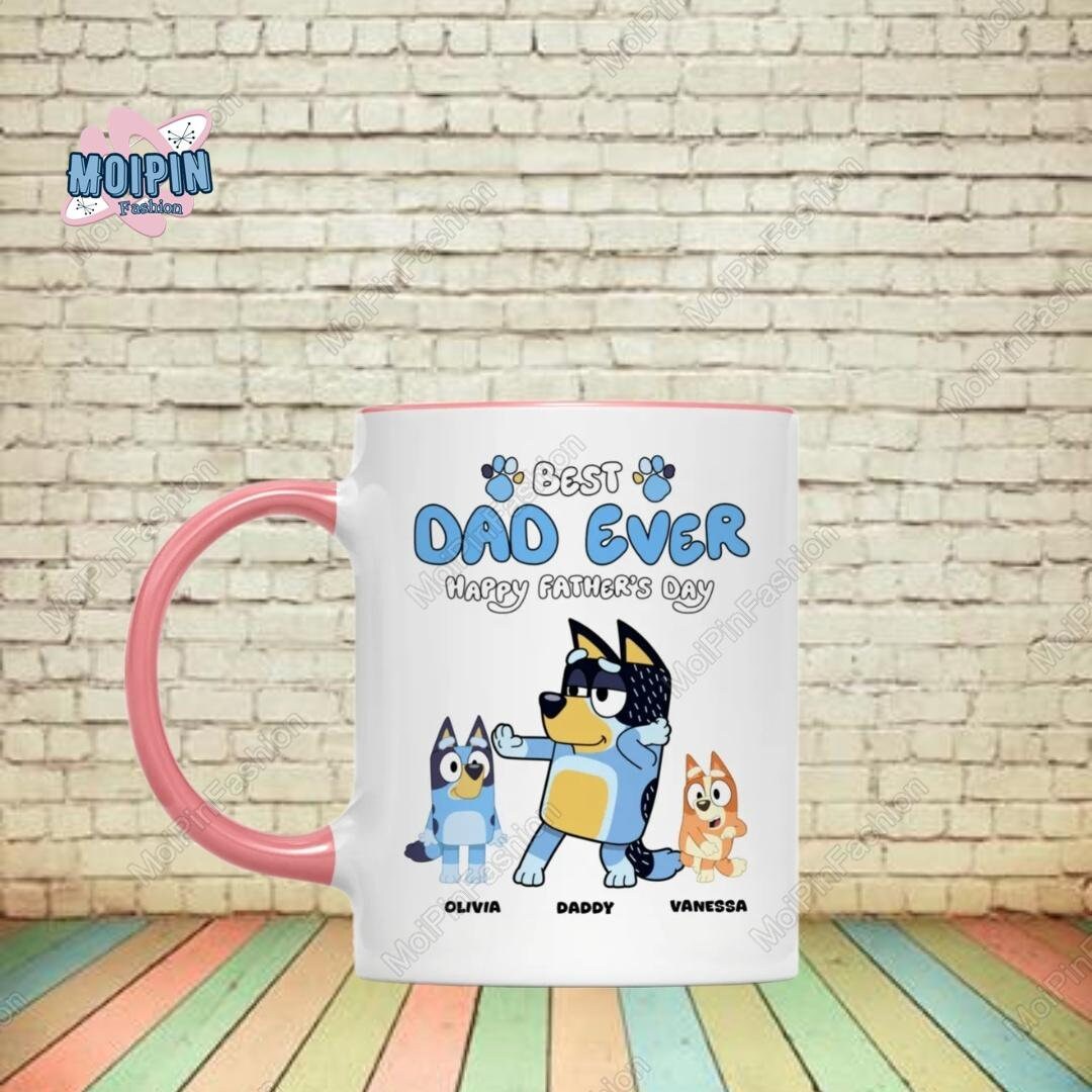 Hold My Hand Personalized Mug Personalzed Bluey Coffee Mug, Bluey Best ...