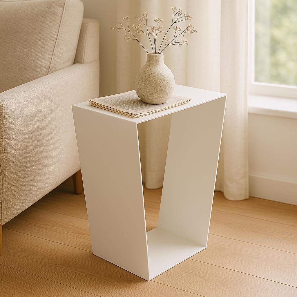 Modern Metal Side Table: Minimalist End Table, Plant Stand - Etsy