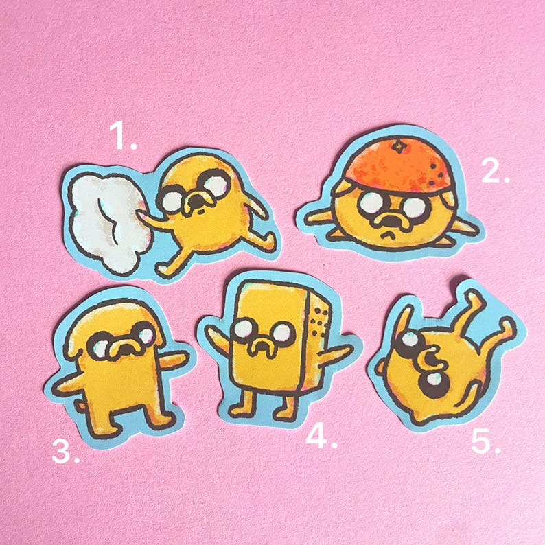 Jake the Dog Cute Stickers - Etsy