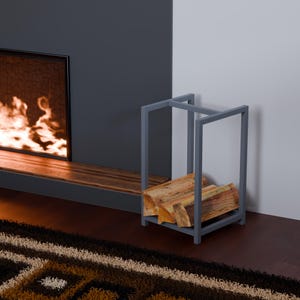 Minimalist Firewood Rack, Firewood Storage, Indoor Firewood Rack ...