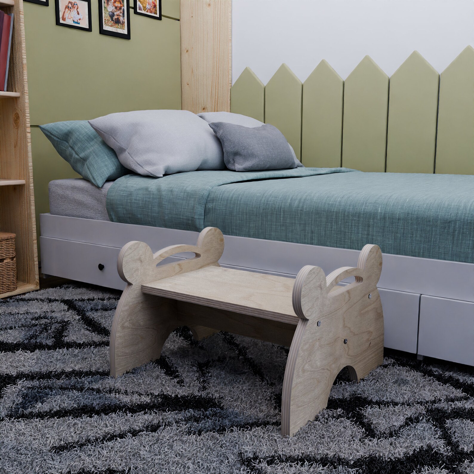 Montessori Step Stool, Children's Room, Simple and Safe Design ...