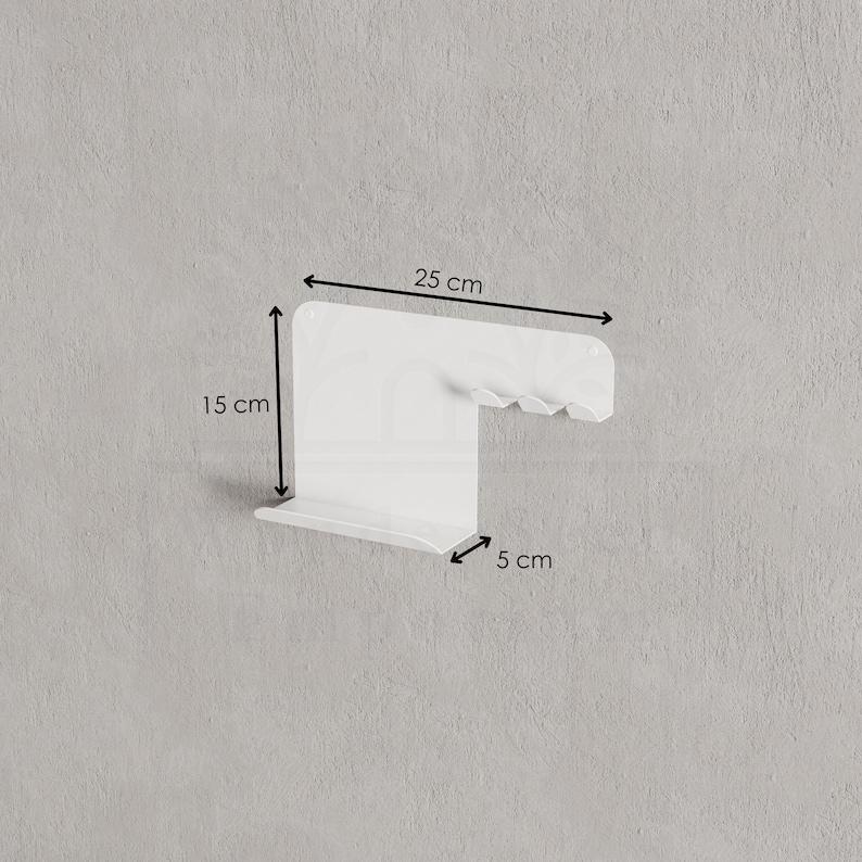 Minimalist Metal Key Holder With Entryway Shelf - Etsy