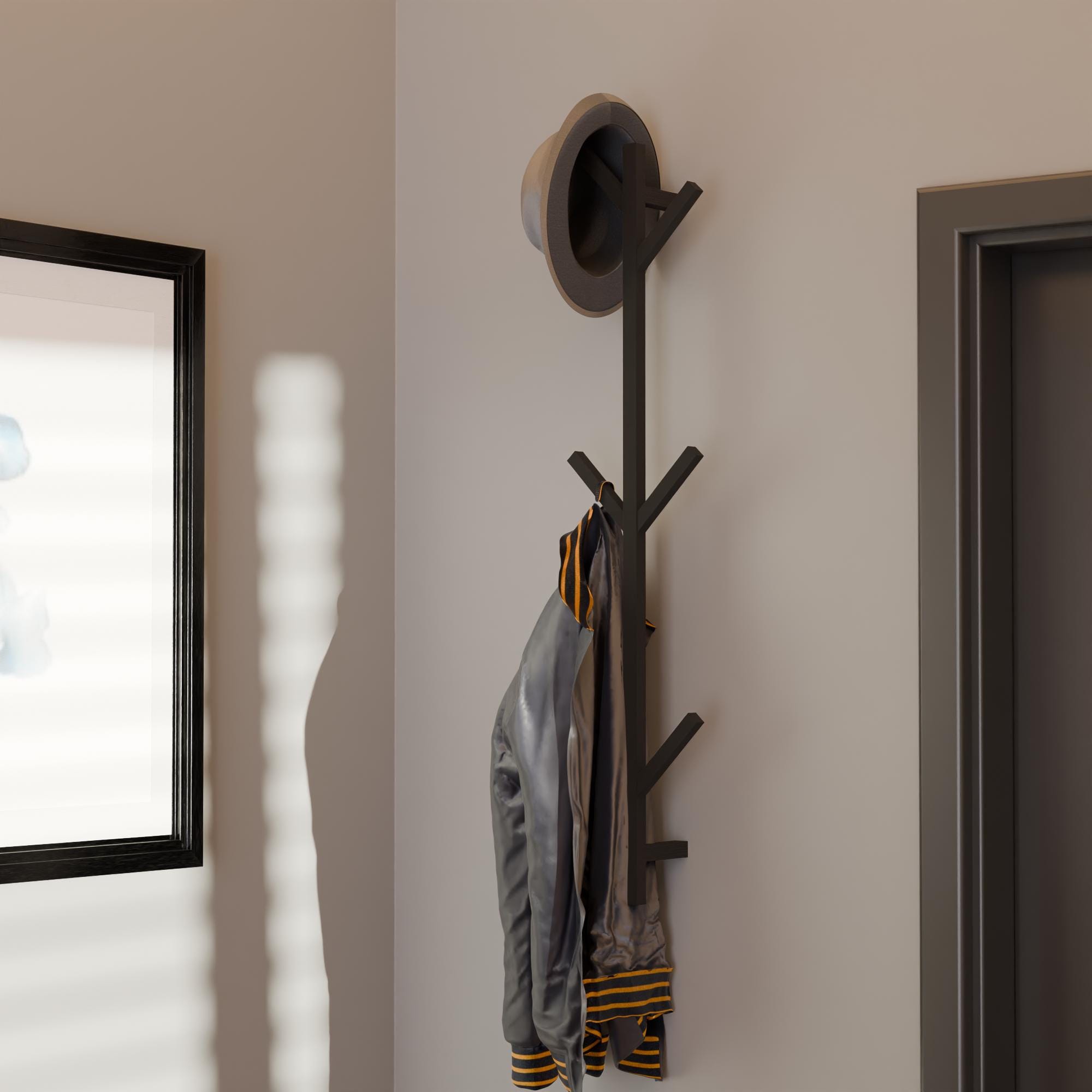 Modern Coat Rack, Jacket Hanger Stand, Towel and Clothing Organizer ...