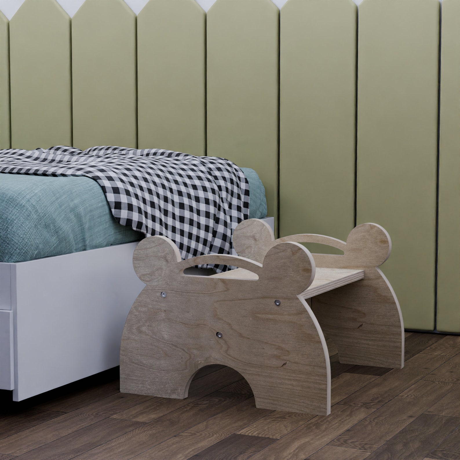 Montessori Step Stool, Children's Room, Simple and Safe Design ...