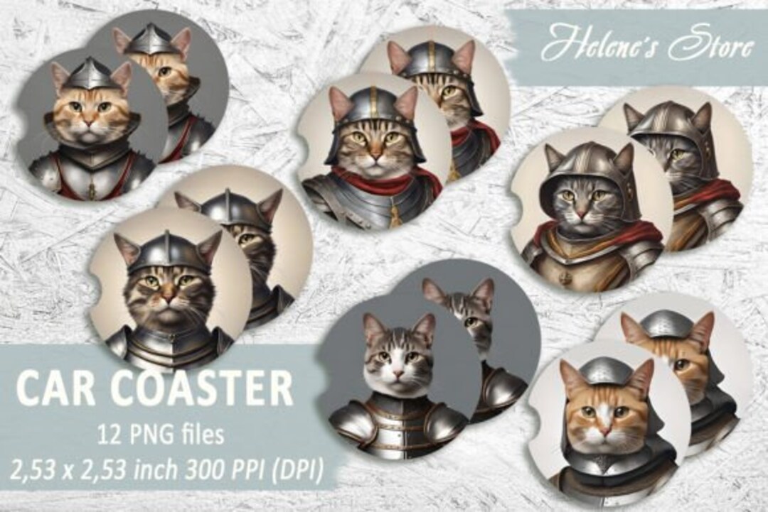 Knight Cat Clipart | Valiant Knight Cat Clipart Bundle | 12 High ...