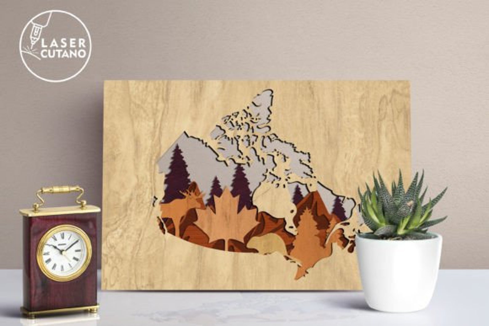 Karte KANADA Laser Cut Datei svg Glowforge-Datei und Karte Dxf-Datei ...