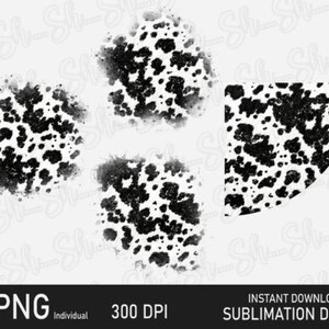 Distressed Cow Print Patches PNG, Cow Print Patches PNG, Cow Pattern ...