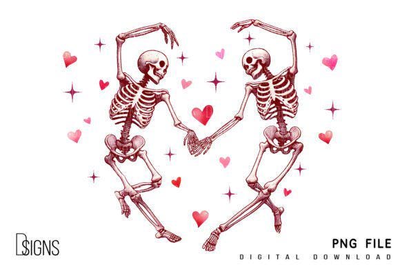 Valentine's Day Skeleton Png Sublimation Design Download, Happy ...