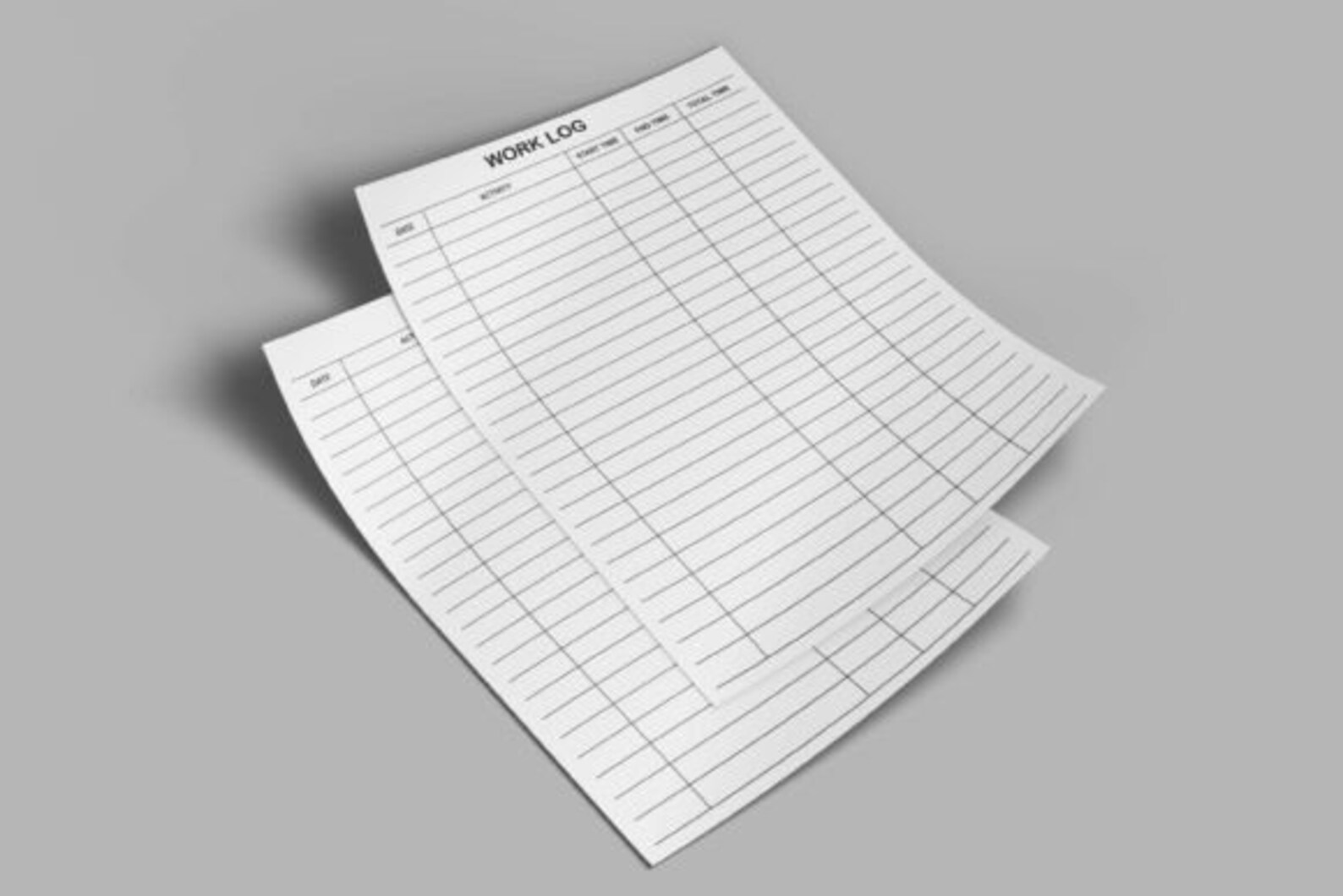 Work Time Log, Employee Time Sheet, Time Tracker, Work Log, Time Sheet ...