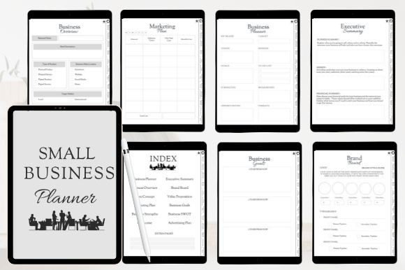 Printable Small Business Planner BUNDLE, Business Planner, Side Hustle ...