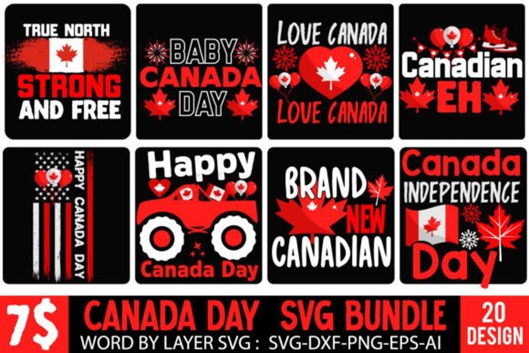 Canada Svg Bundle, Canada Svg, Canada Day Svg, Printable Canada Svg, to ...