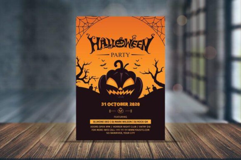 Editable Halloween Invitation, Halloween Party Invitation, Halloween ...