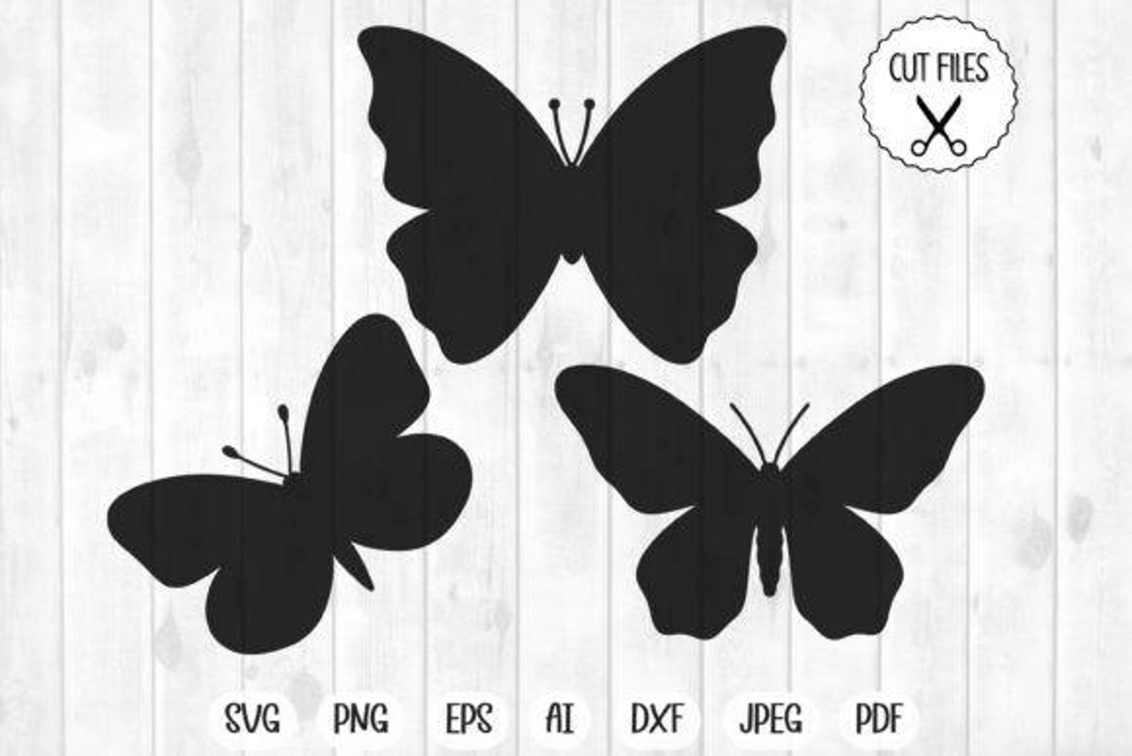 Butterfly SVG. PNG. Circut Cut Files, Layered Files. Silhouette Files ...