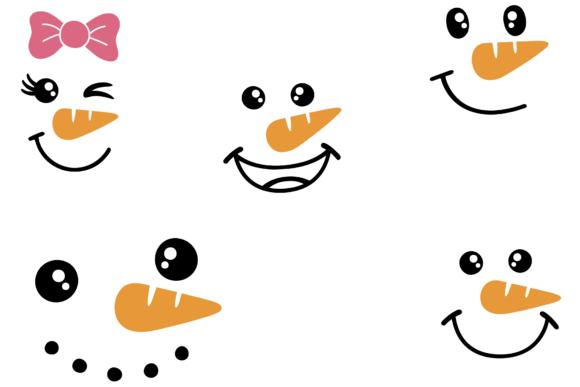 Snowman Faces Svg, Snowman Svg, Snowman Clipart, Christmas Png, Snowman ...